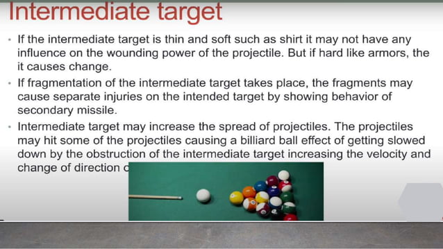 TERMINAL BALLISTICS.pptx EFFECT OF PROJECTILE ON HIYYING THE TARGET ...