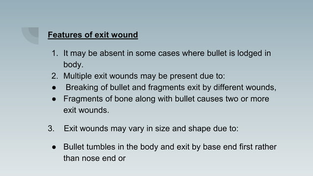 Terminal ballistics | PPTX | First Aid | Injuries