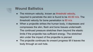 Terminal ballistics | PPTX