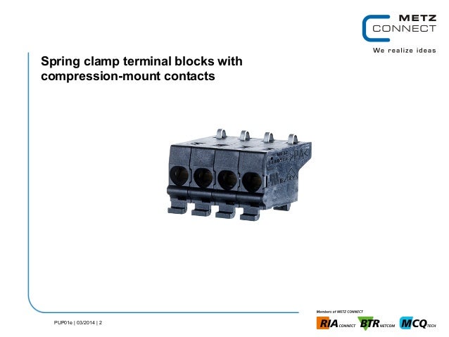 Terminal Blocks with Compression-Mount Contacts