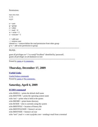 Terminal linux commands_ Fedora based | ODT
