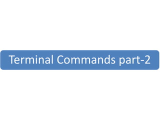 Terminal commands ubuntu 2 | PPT