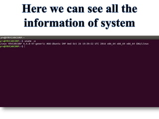 Terminal commands ubuntu 2 | PPT