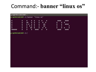 Terminal commands ubuntu 2 | PPTX