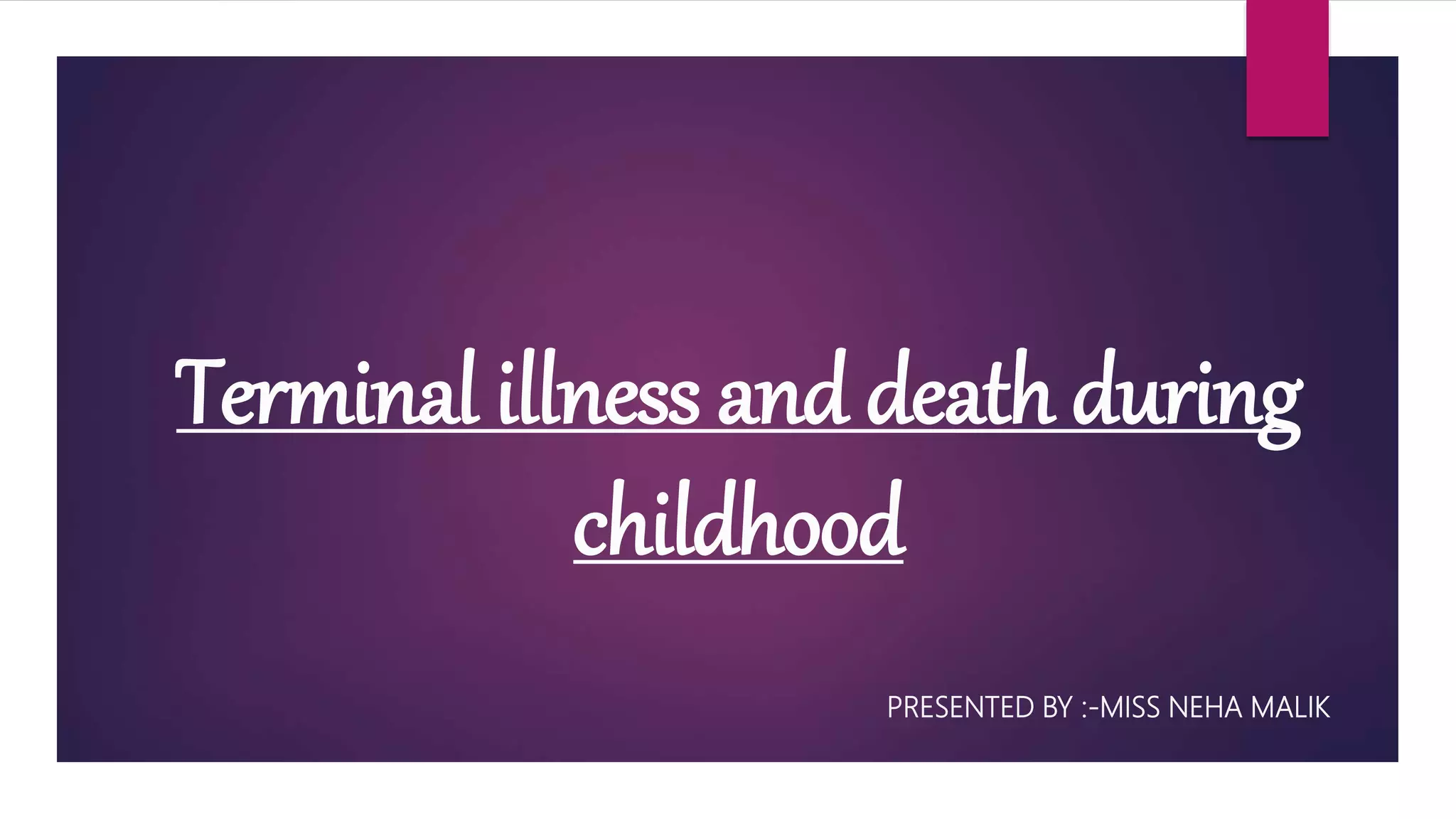 Terminal Illness Death