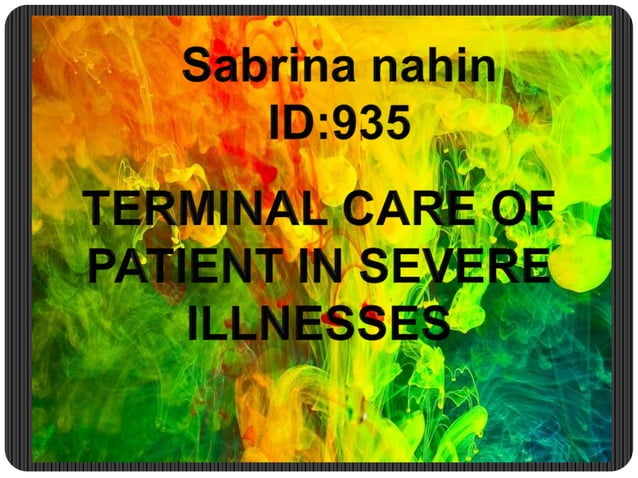 Terminal illness care | PPTX