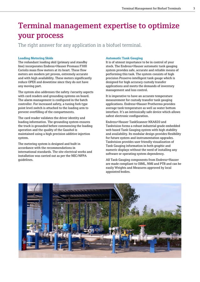 Terminal management for biofuel terminals | PDF | Operating Systems ...