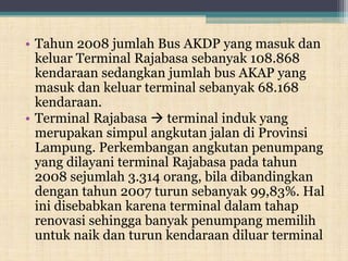 Terminal penumpang lampung | PPTX