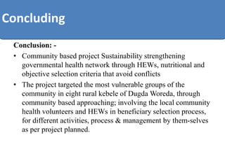 Final Presentation of Ethiopian CMAM Project | PPTX