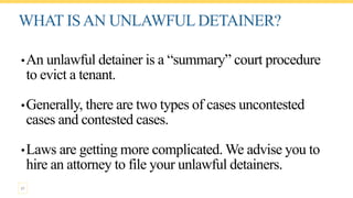 Terminating the Tenancy | PPTX