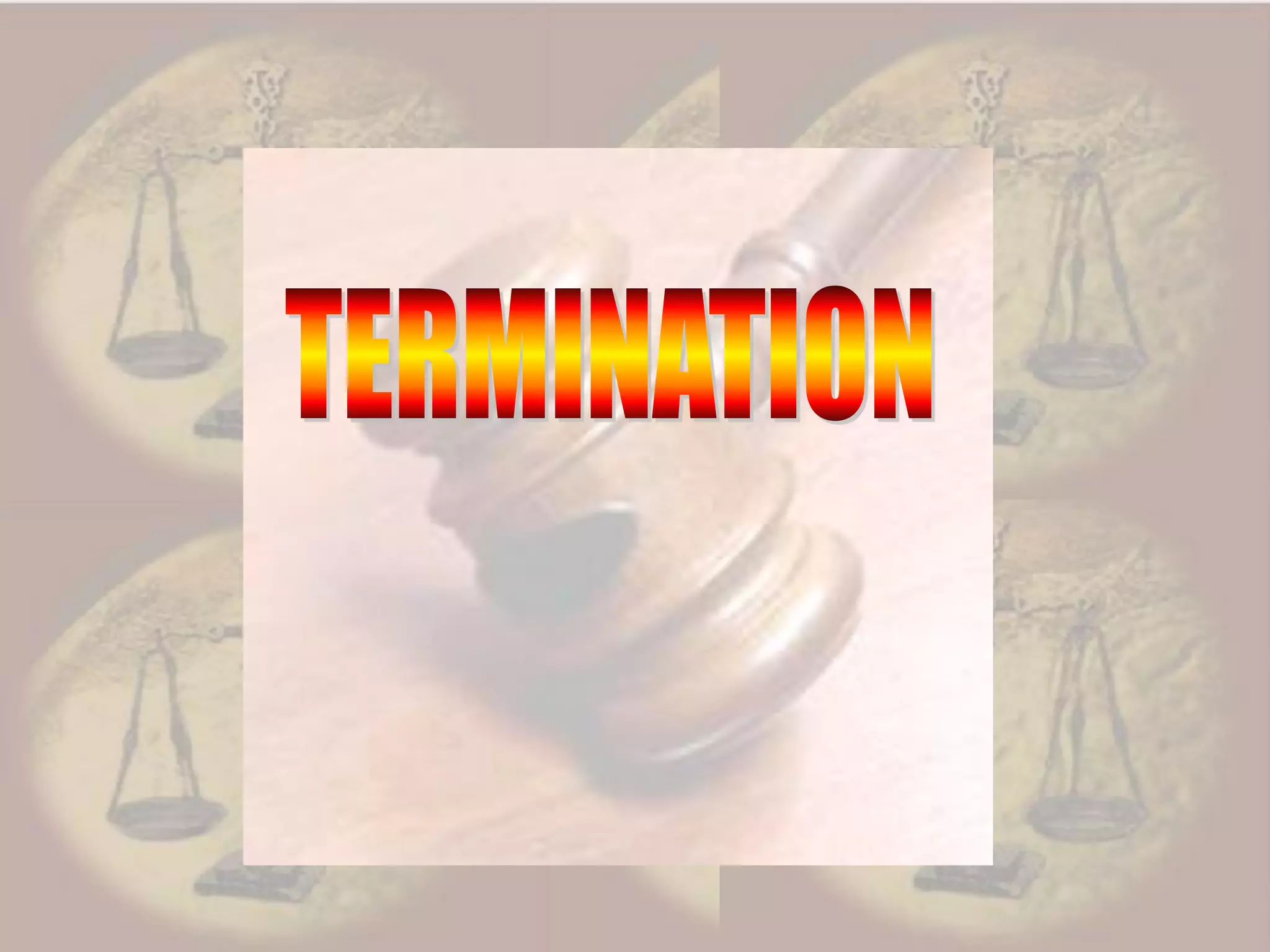 Termination | PDF