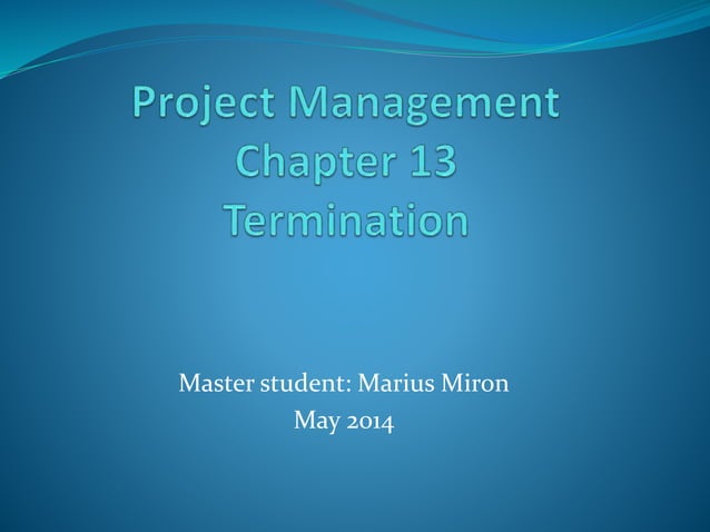 Termination.project management | PPT