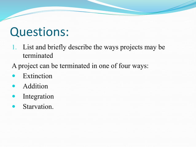 Termination.project management | PPT