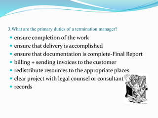 Termination.project management | PPT