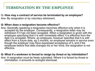 Termination Of Service | PPT