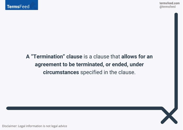 Termination Clause in Terms and Conditions
