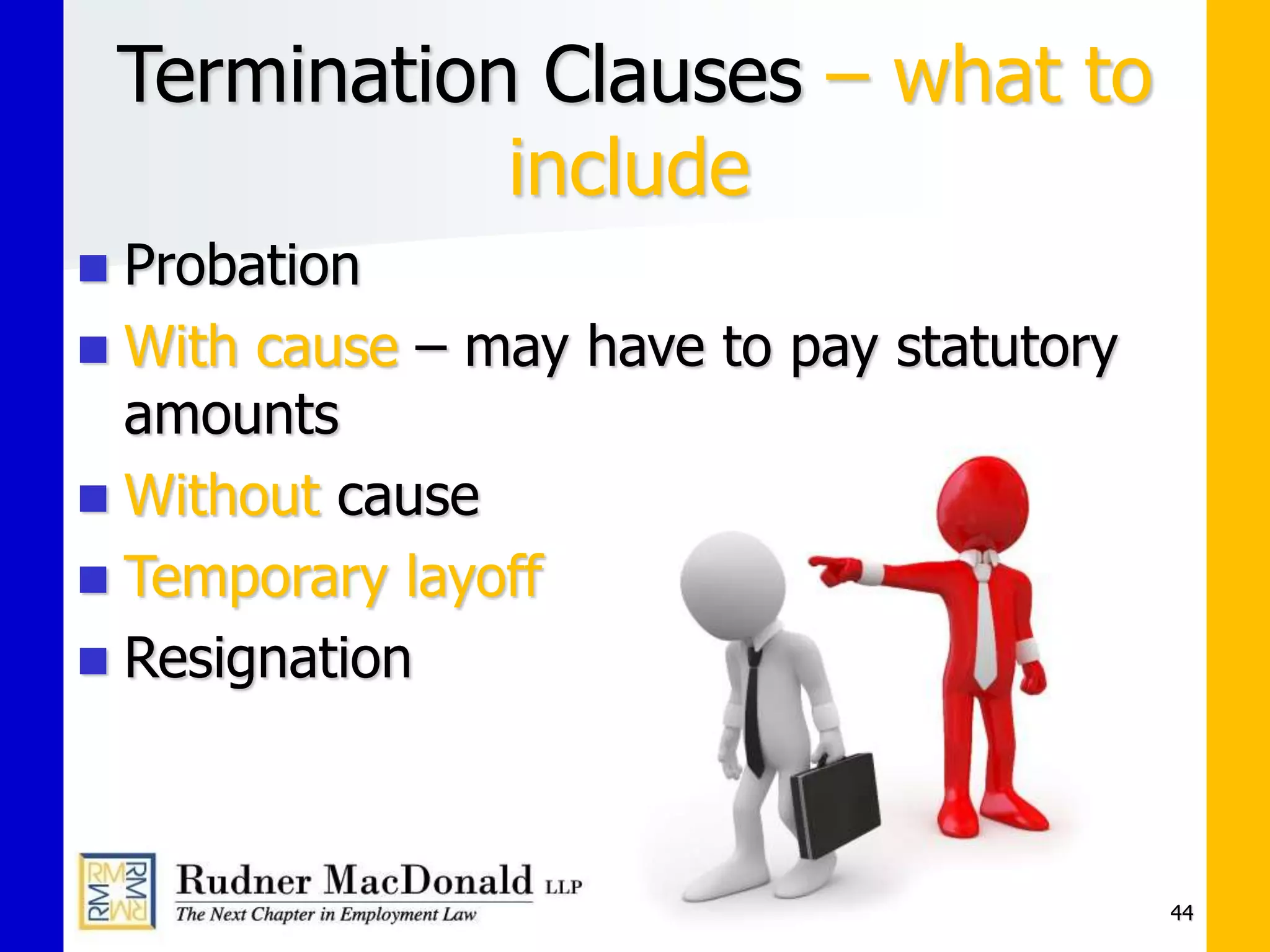 Termination Clauses: Getting It Right! | PPTX