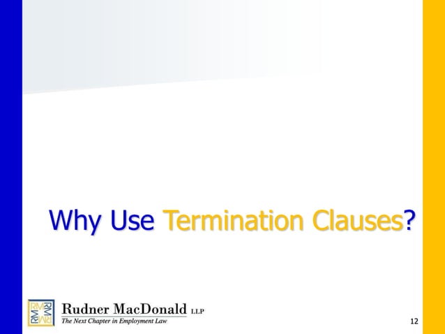 Termination Clauses: Getting It Right! | PPTX