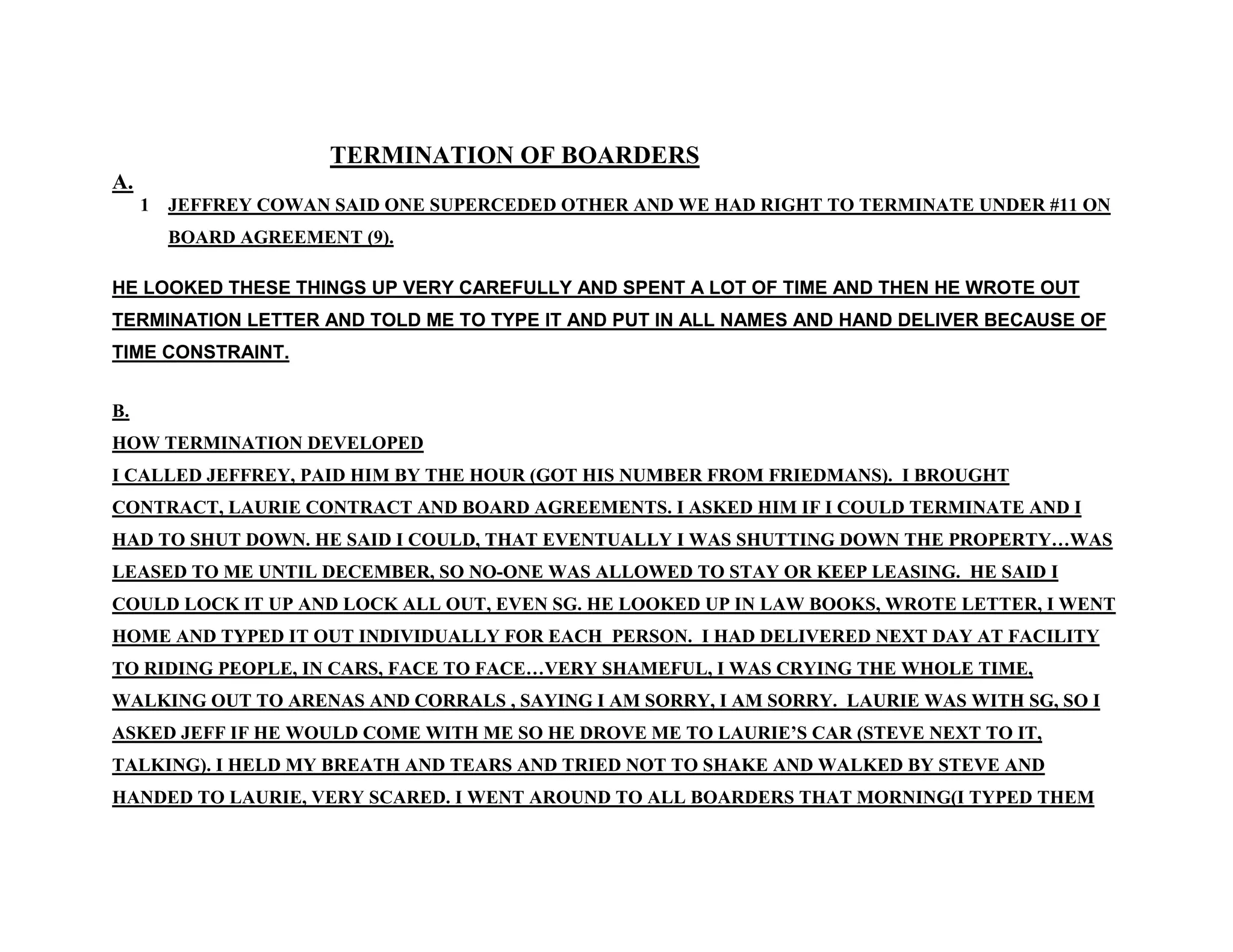 Termination of boarders 3 | PPT