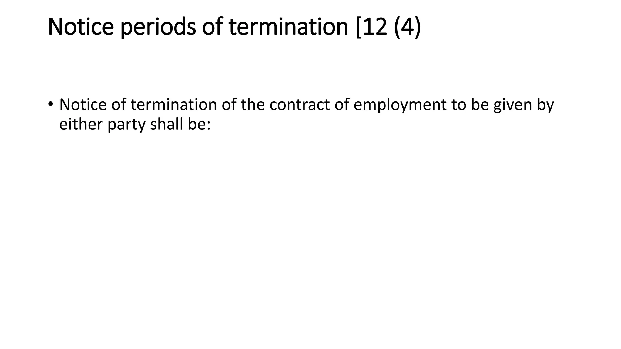 LABOUR LAW AND HR Termination of employment contract | PPTX