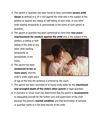 Termination of Parental Rights in Tennessee - Part1 | PDF