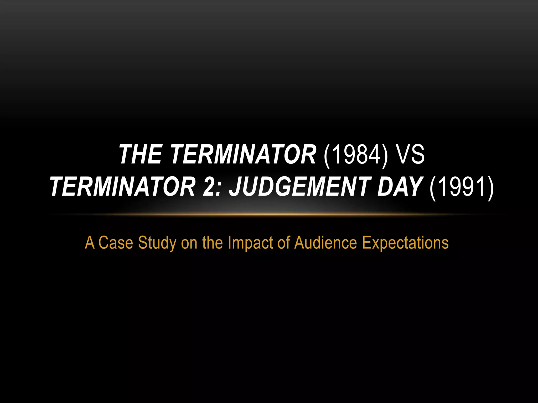 Terminator vs Terminator 2: Judgement Day - A case study in creating ...