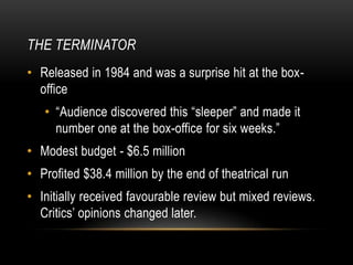 Terminator vs Terminator 2: Judgement Day - A case study in creating ...