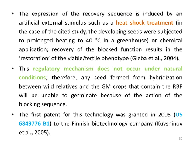 Terminator gene technology & its applications in crop improvement ...