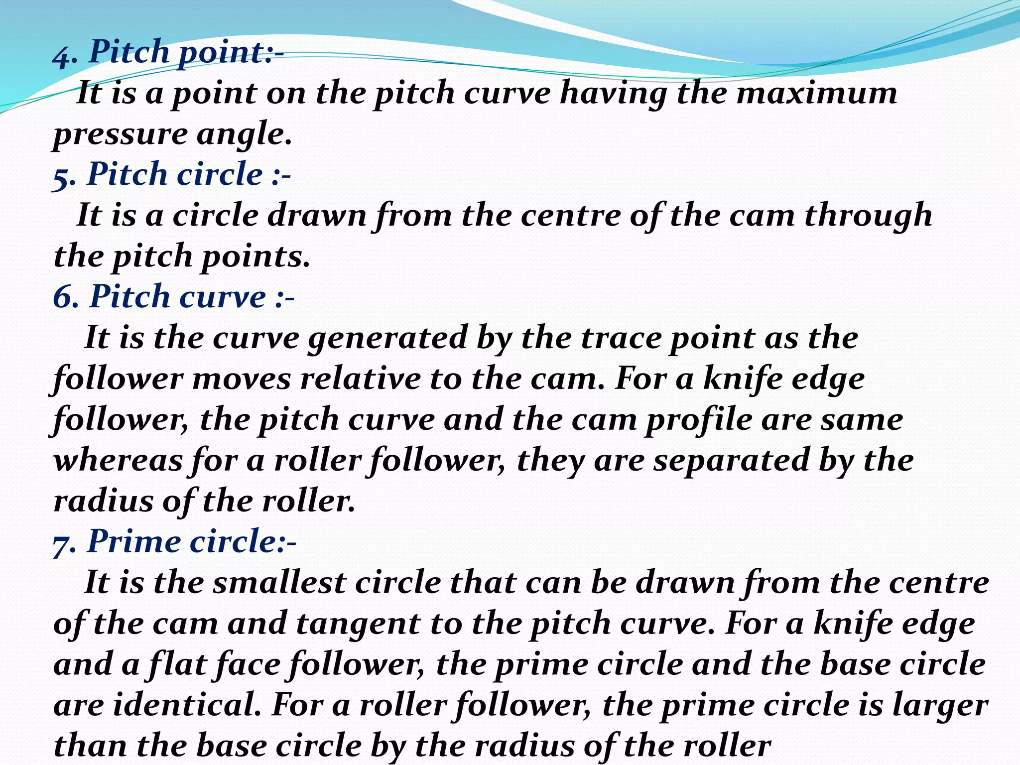 Terminollogy of radial cam | PPTX