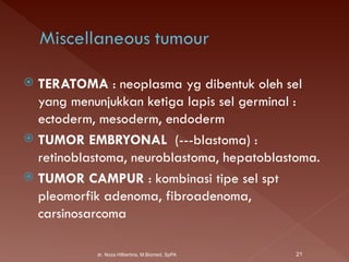 Terminologi Neoplasma Klasifikasi dan Kodifikasi | PPT