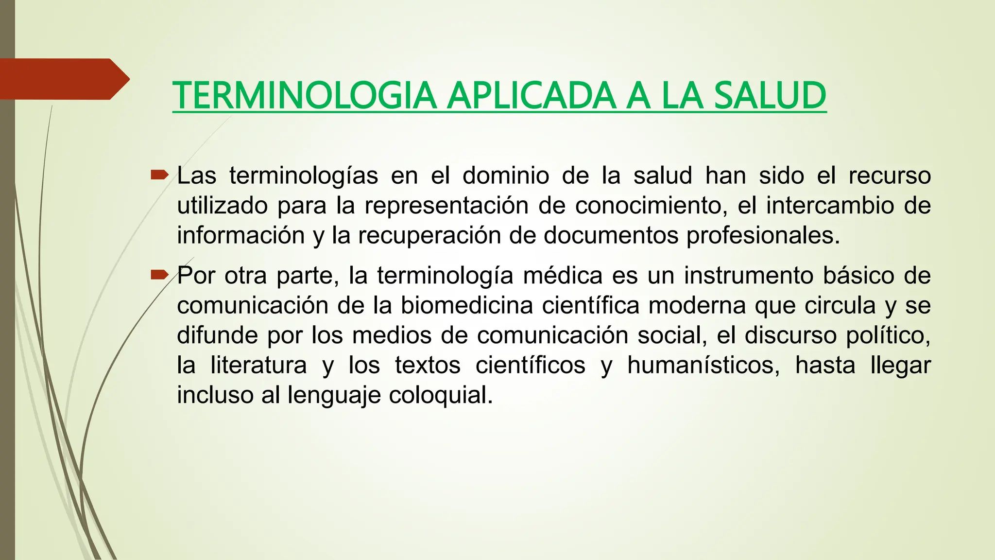 Terminologia Medica En Medicina Y Salud Pptx