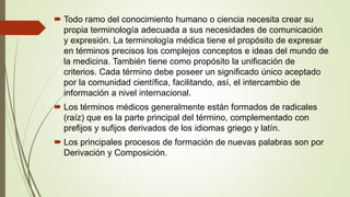 terminologia medica en medicina y salud. | PPTX