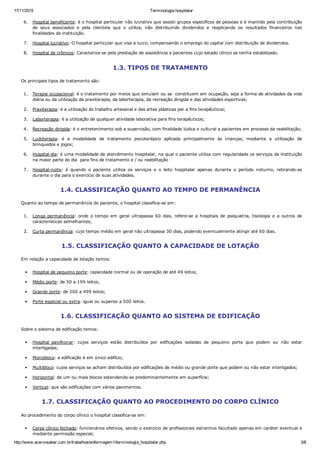 Terminologia hospitalar | PDF