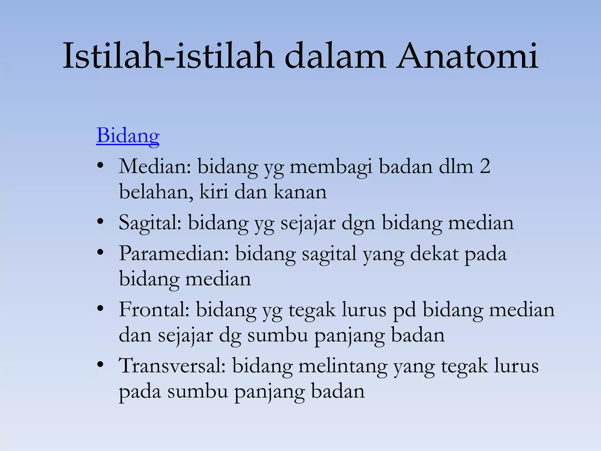 Terminologi anatomi | PPTX