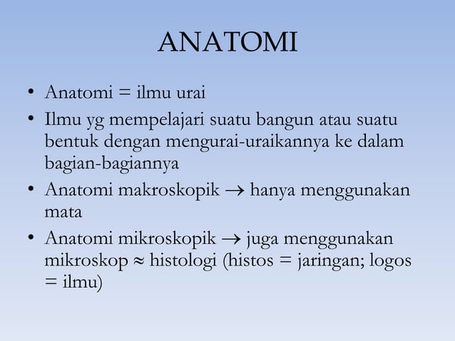 Terminologi anatomi | PPTX