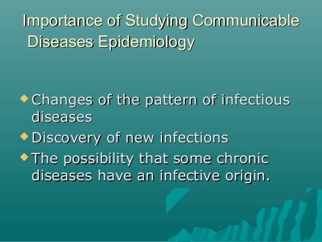 Terminologies Communicable Diseases Characteristics Of Infectious