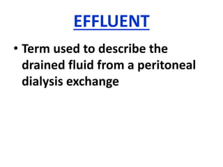 KIDNEY DISORDERS -TERMINOLOGIES | PPTX