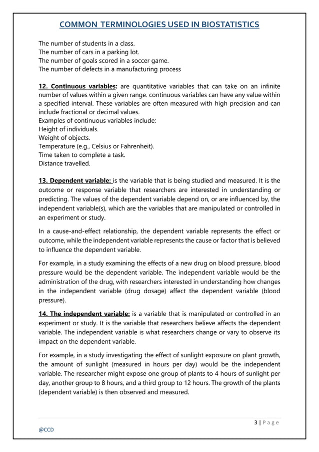 Terminologies in Biostatistics.pdf | Physics | Science