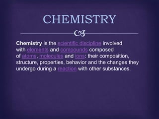 Terminologies in chemistry | PPTX