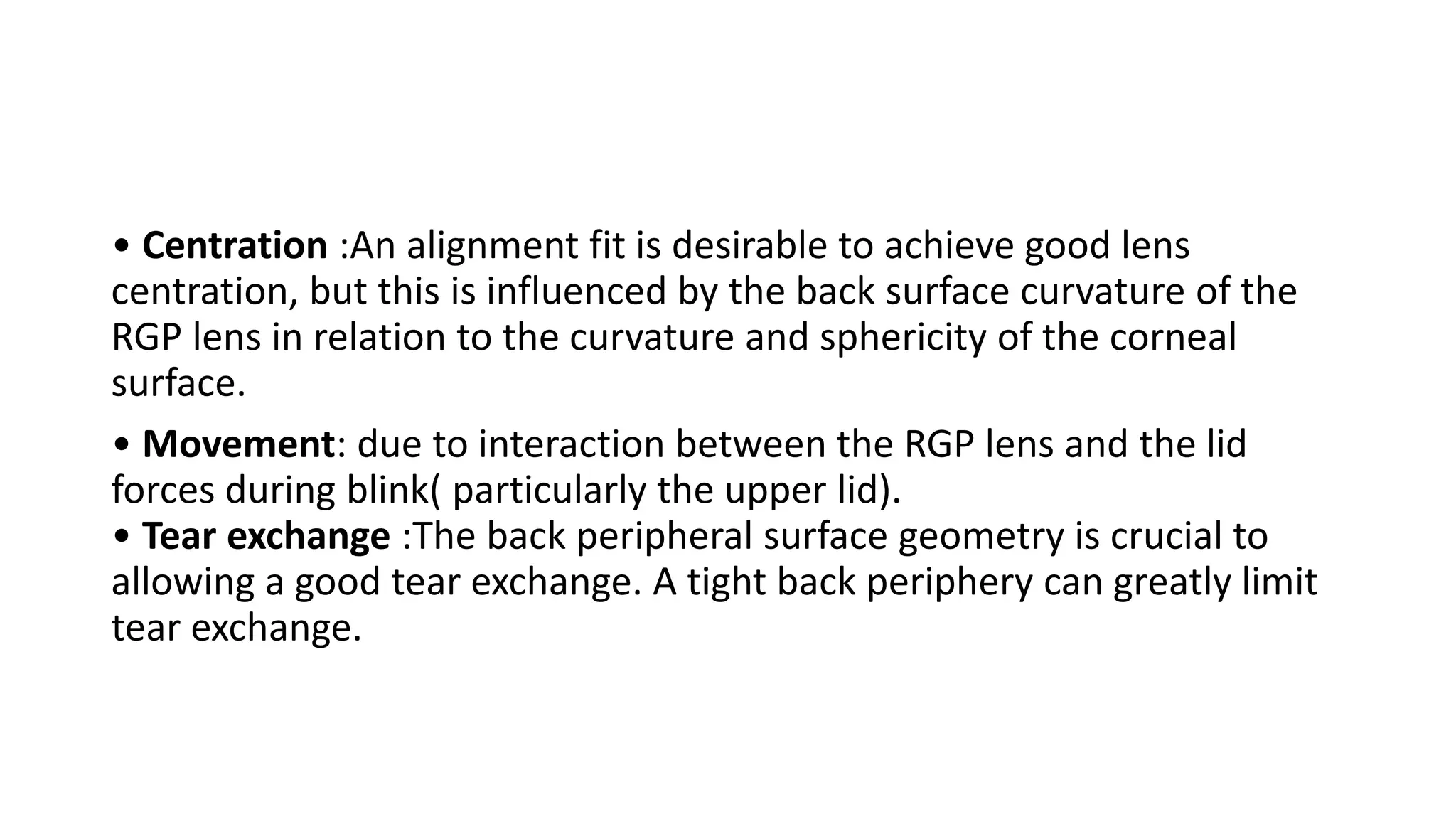 Terminologies in contact lens dimension and manufacturing of RGP lenses ...