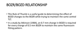 Terminologies in contact lens dimension and manufacturing of RGP lenses ...