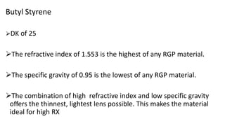 Terminologies in contact lens dimension and manufacturing of RGP lenses ...