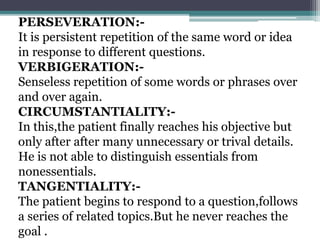 Terminologies in psychiatry and classification of mental disorders | PPTX