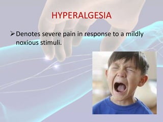 Terminologies in sensory symptoms | PPT