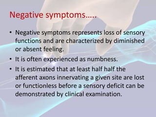 Terminologies in sensory symptoms | PPT