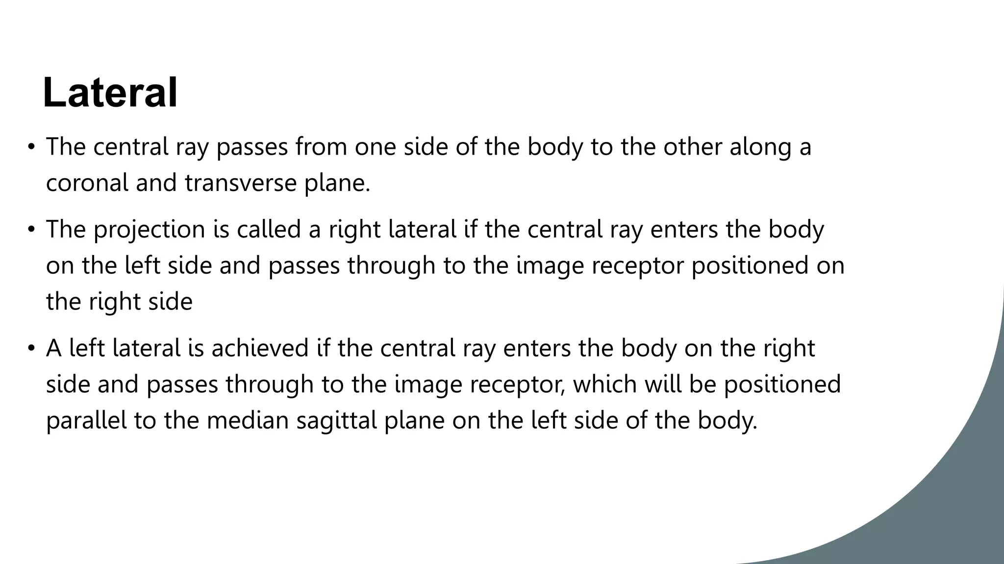 X-ray imaging planes and terminologies | PPTX