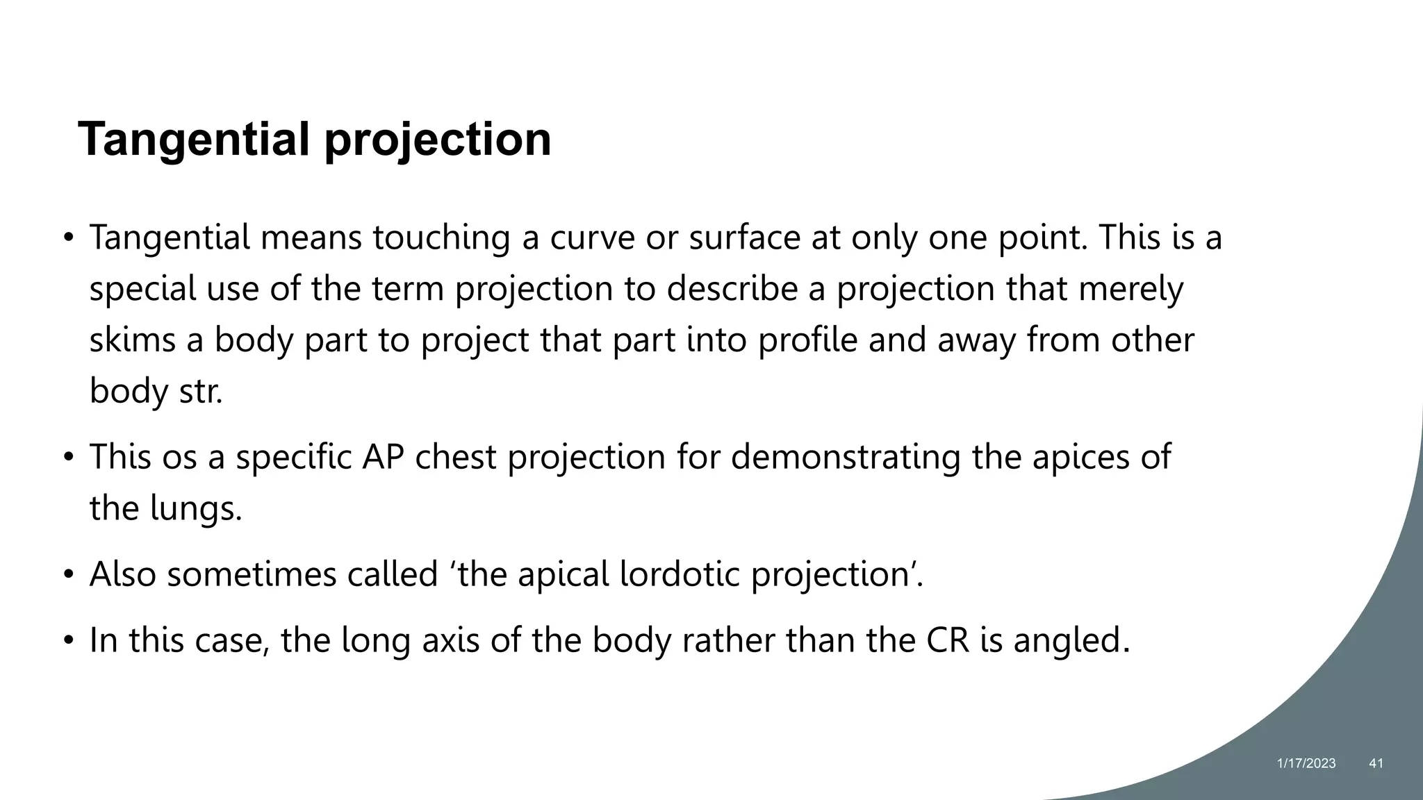 X-ray imaging planes and terminologies | PPTX