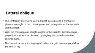 X-ray imaging planes and terminologies | PPTX