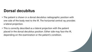 X-ray imaging planes and terminologies | PPTX