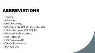 X-ray imaging planes and terminologies | PPTX